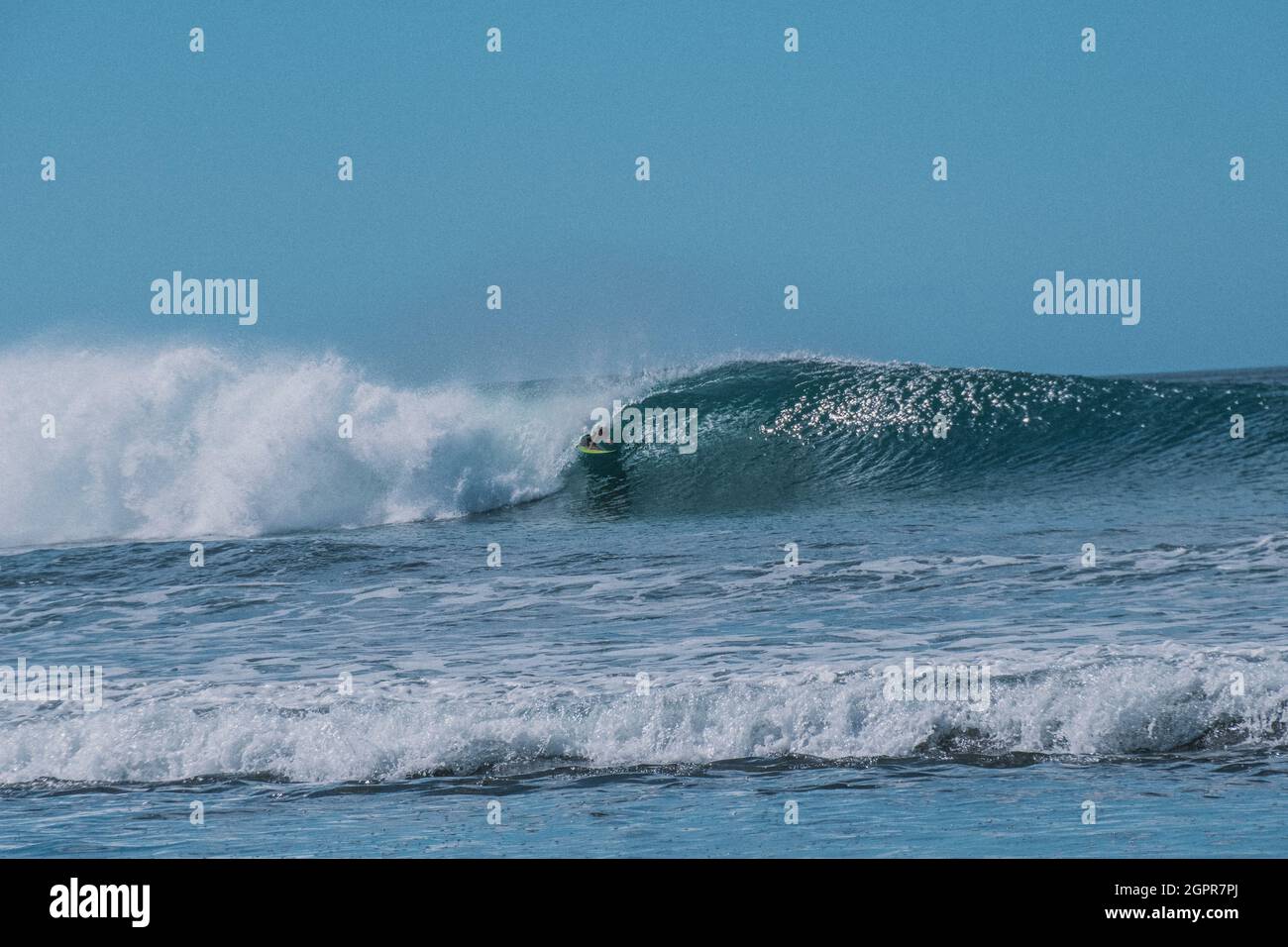 surf perfect spot barrel Stock Photo - Alamy