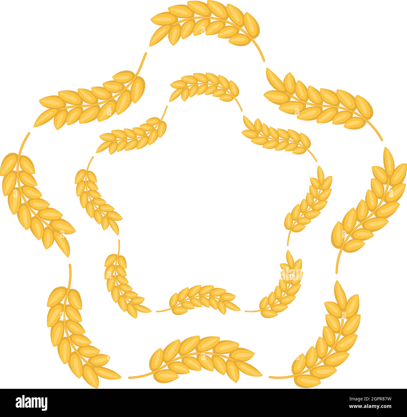 Flower shape vector Stock Vector Images - Alamy