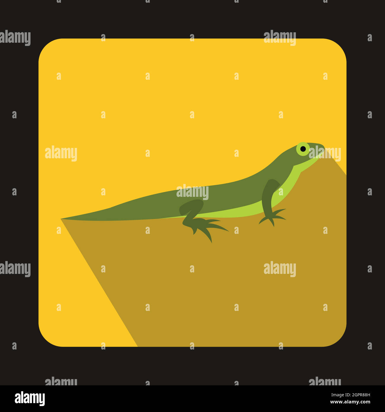 Little lizard icon, flat style Stock Vector Image & Art - Alamy
