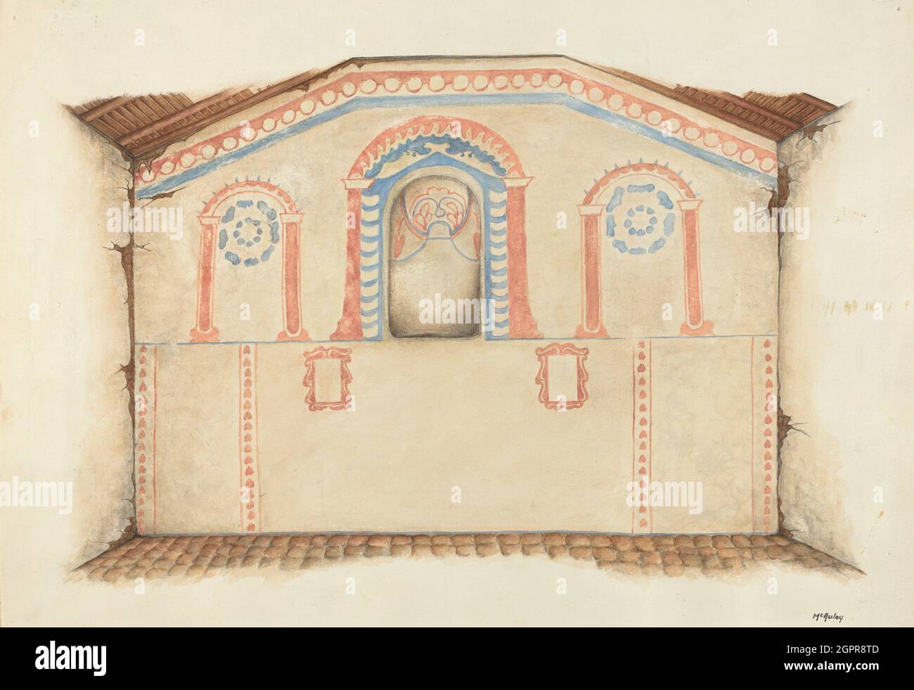 Wall Painting (Reredos), 1939 Stock Photo - Alamy