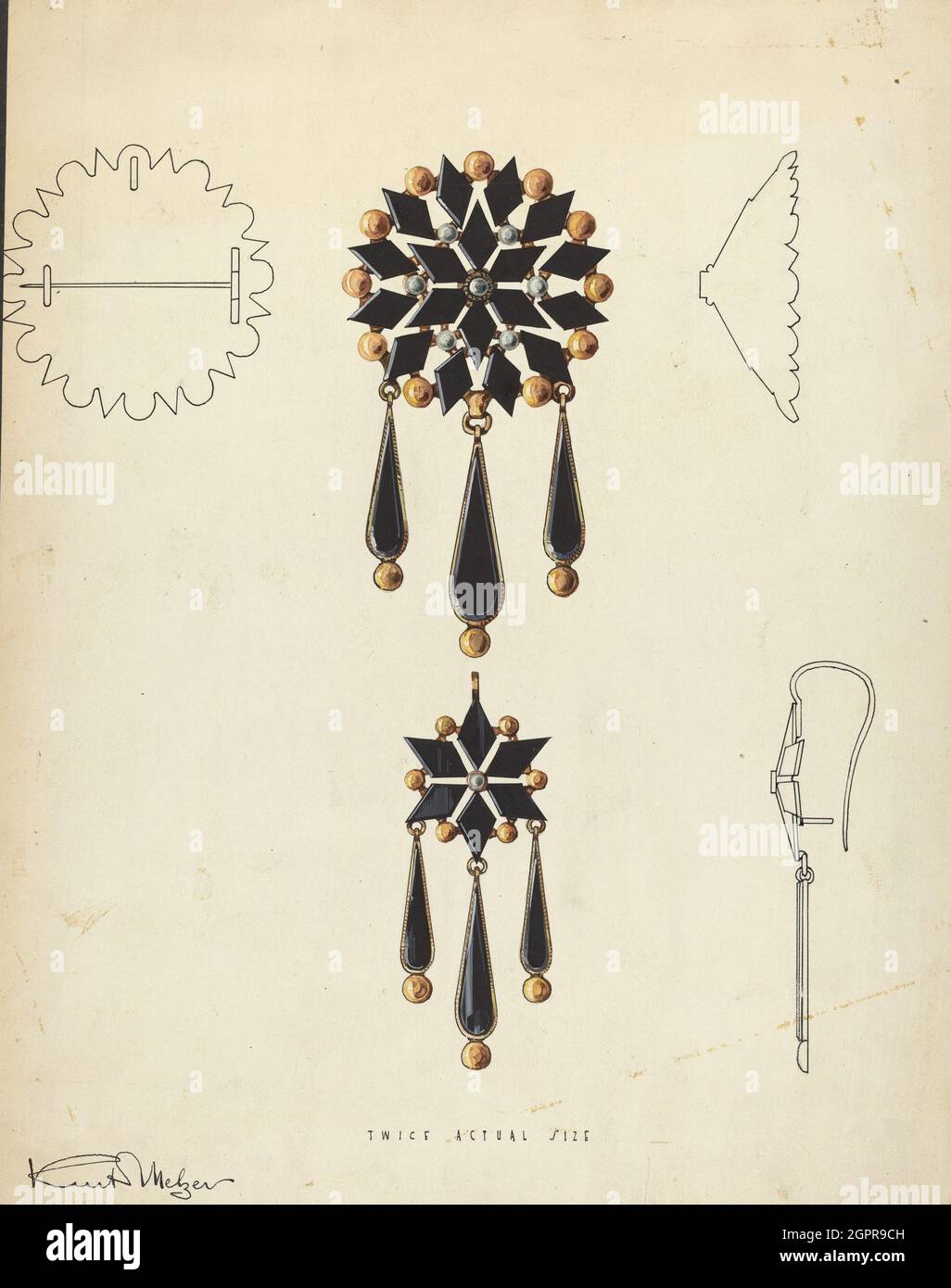 Drop earring hi-res stock photography and images - Alamy