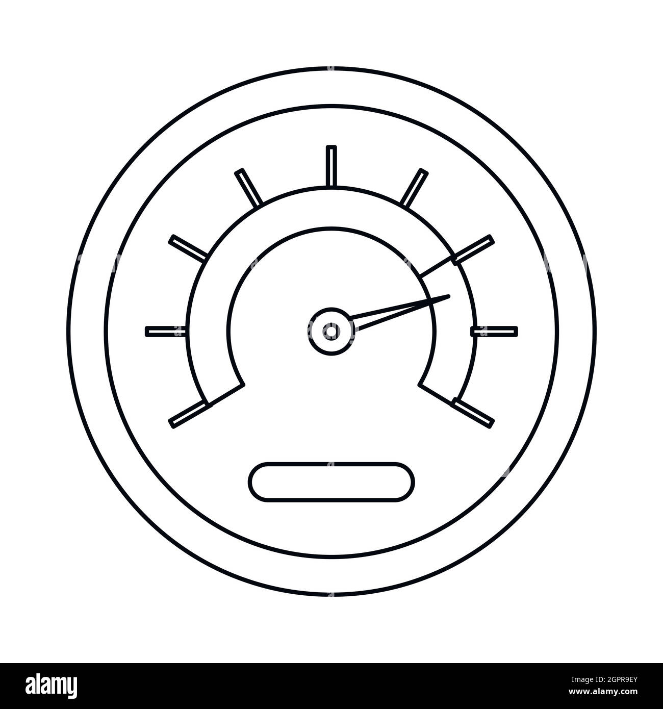 Speedometer icon, outline style Stock Vector Image & Art - Alamy