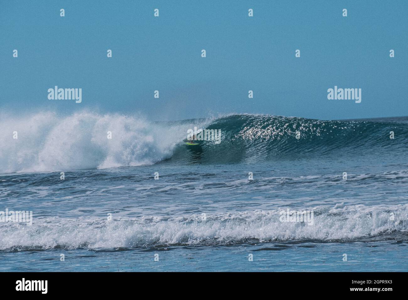 surf perfect spot barrel Stock Photo - Alamy