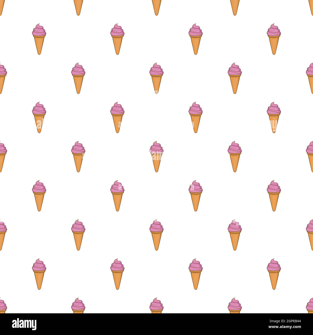 Ice cream cone pattern hi-res stock photography and images - Alamy
