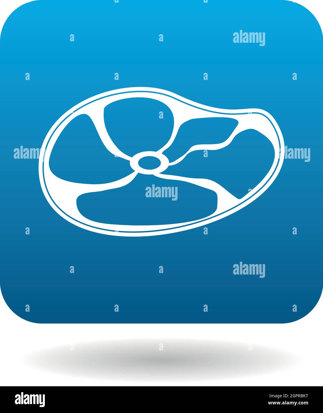 Beef steak icon in simple style Stock Vector Image & Art - Alamy