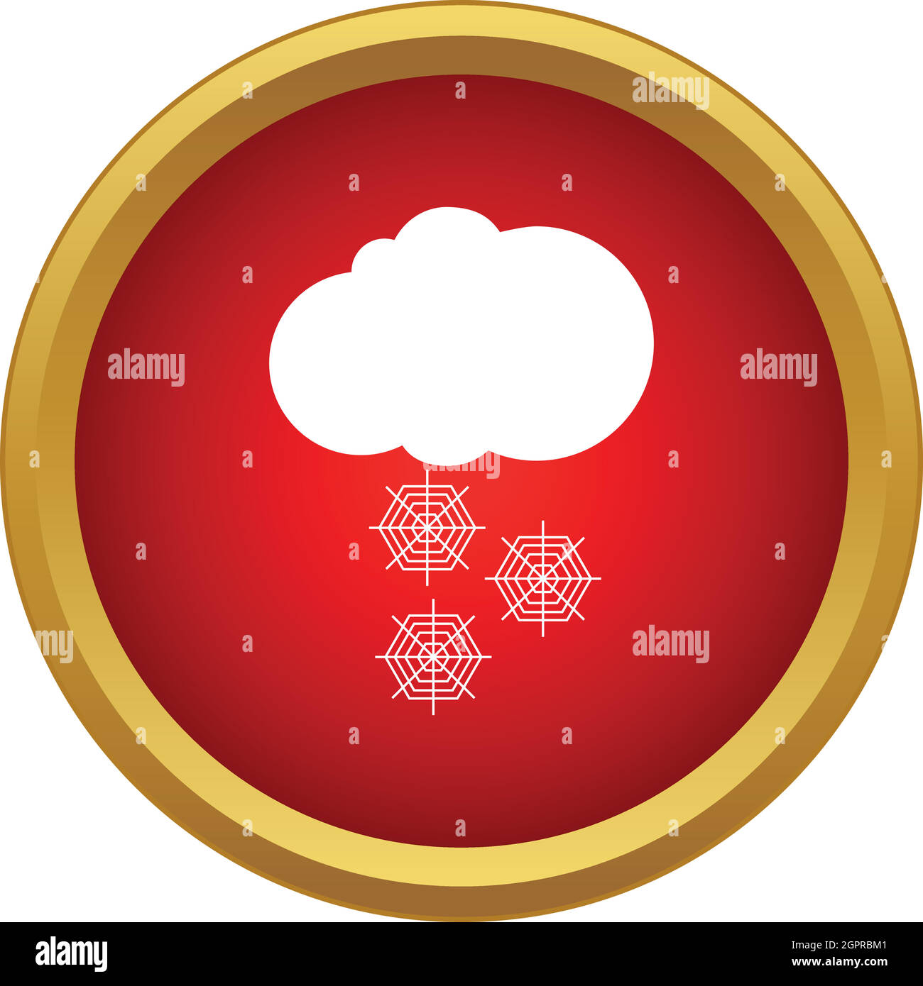 Snowfall icon, simple style Stock Vector Image & Art - Alamy