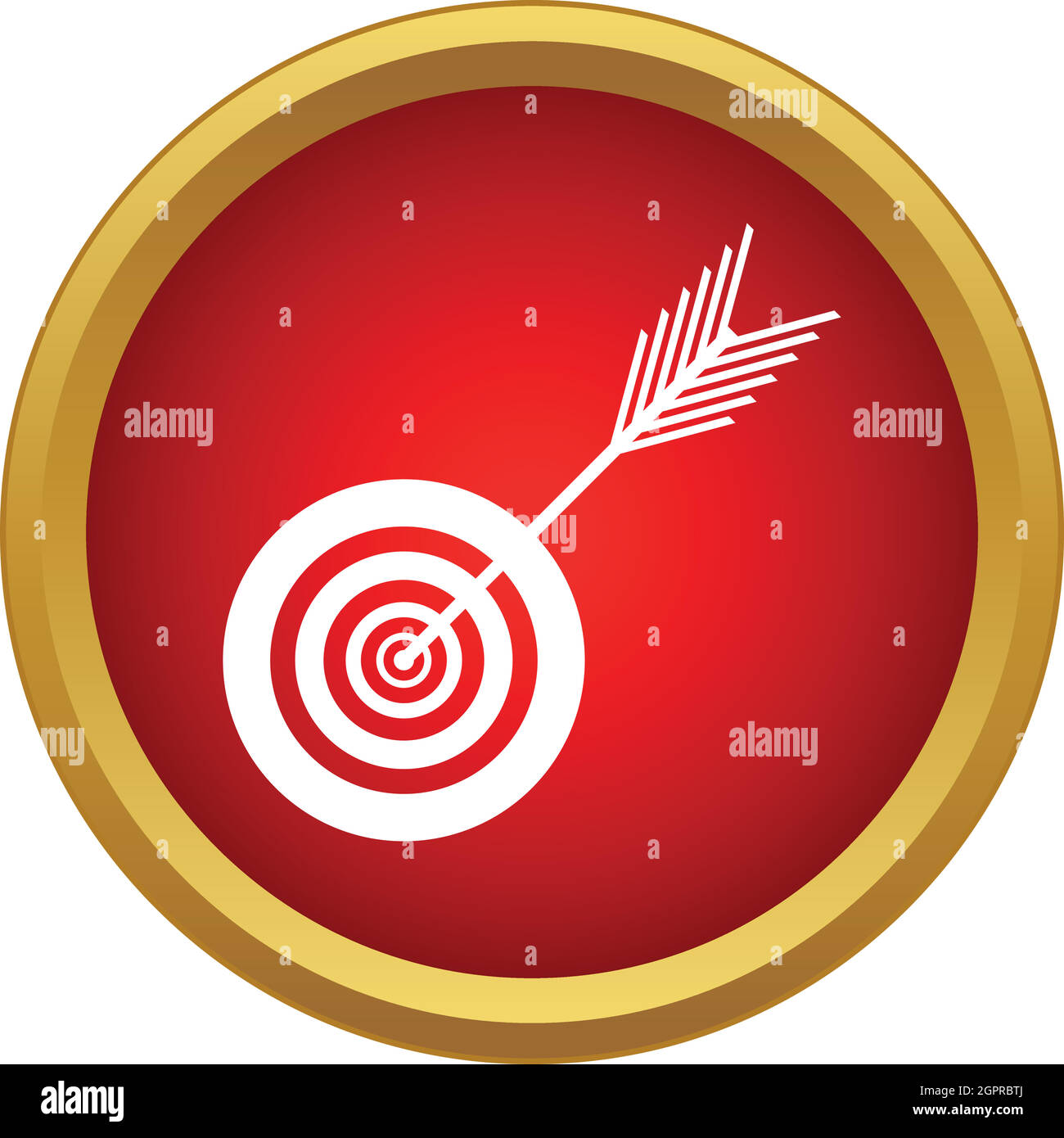 Target and arrow icon in simple style Stock Vector Image & Art - Alamy