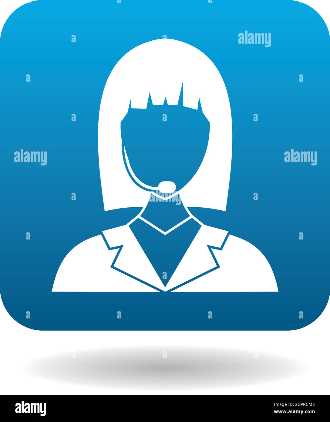 Dispatcher icon in flat style Stock Vector Image & Art - Alamy