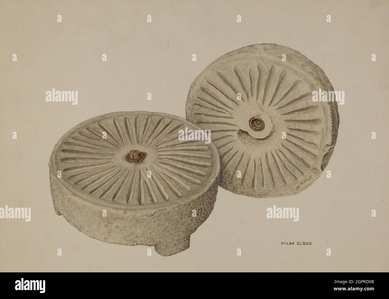 Mill Stones, 1935/1942 Stock Photo - Alamy