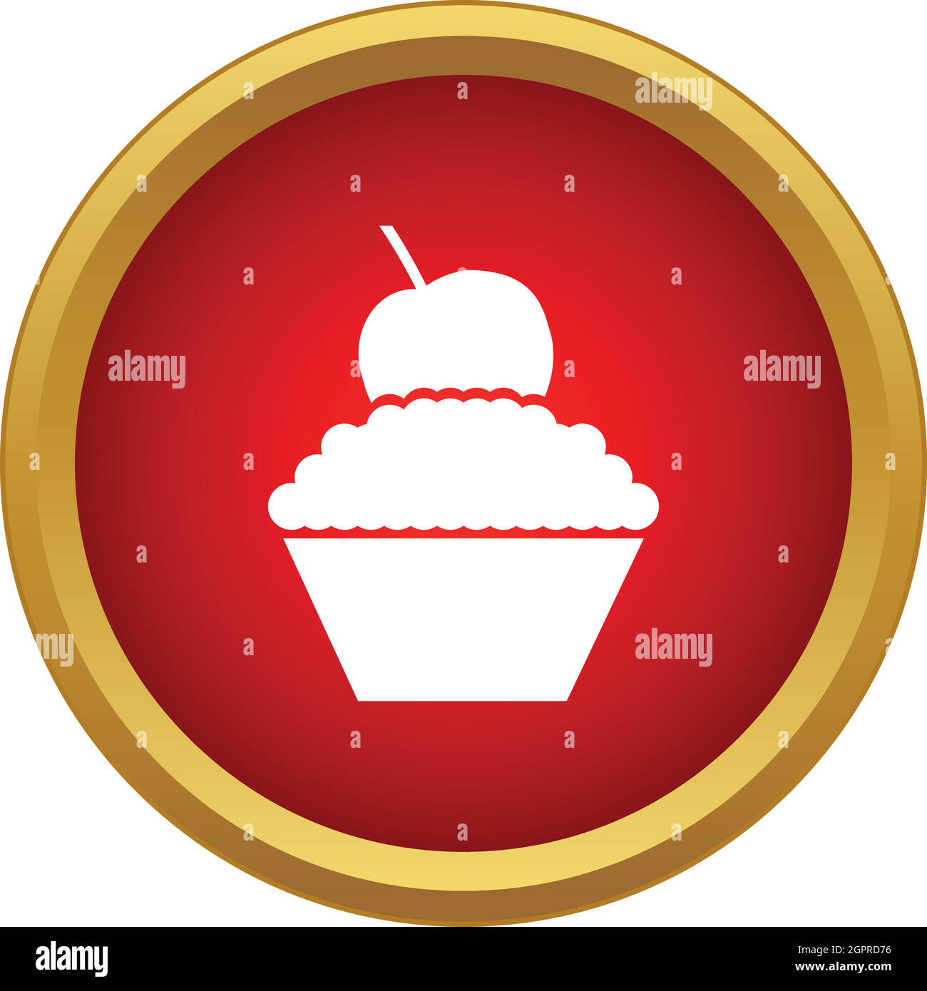 Cupcake icon in simple style Stock Vector Image & Art - Alamy