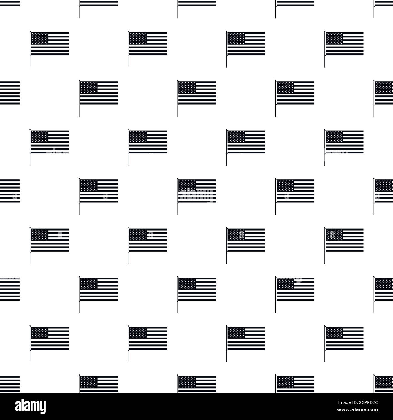 Seamless vector american flag hi-res stock photography and images - Alamy