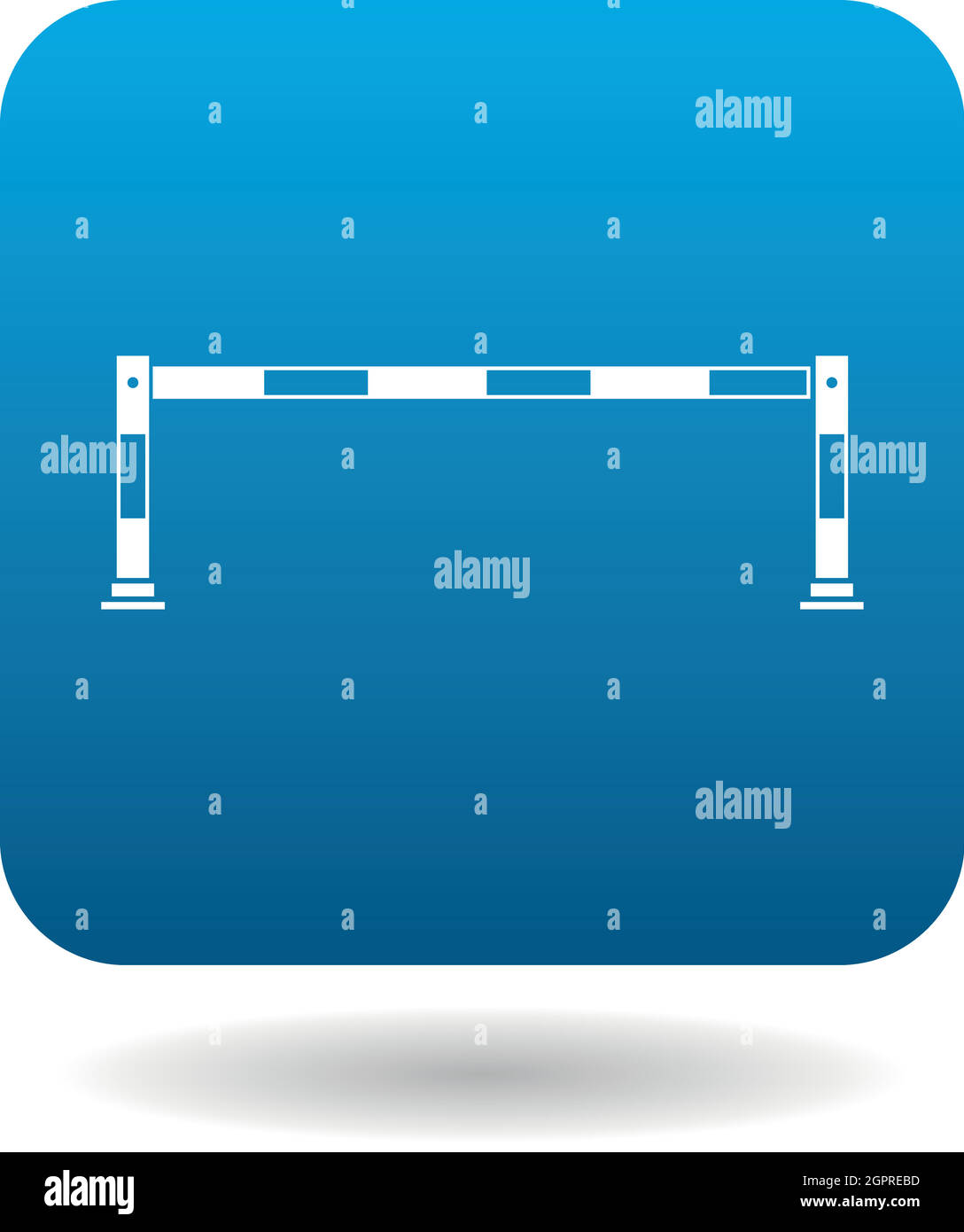 Car barrier illustration vector Stock Vector Images - Alamy