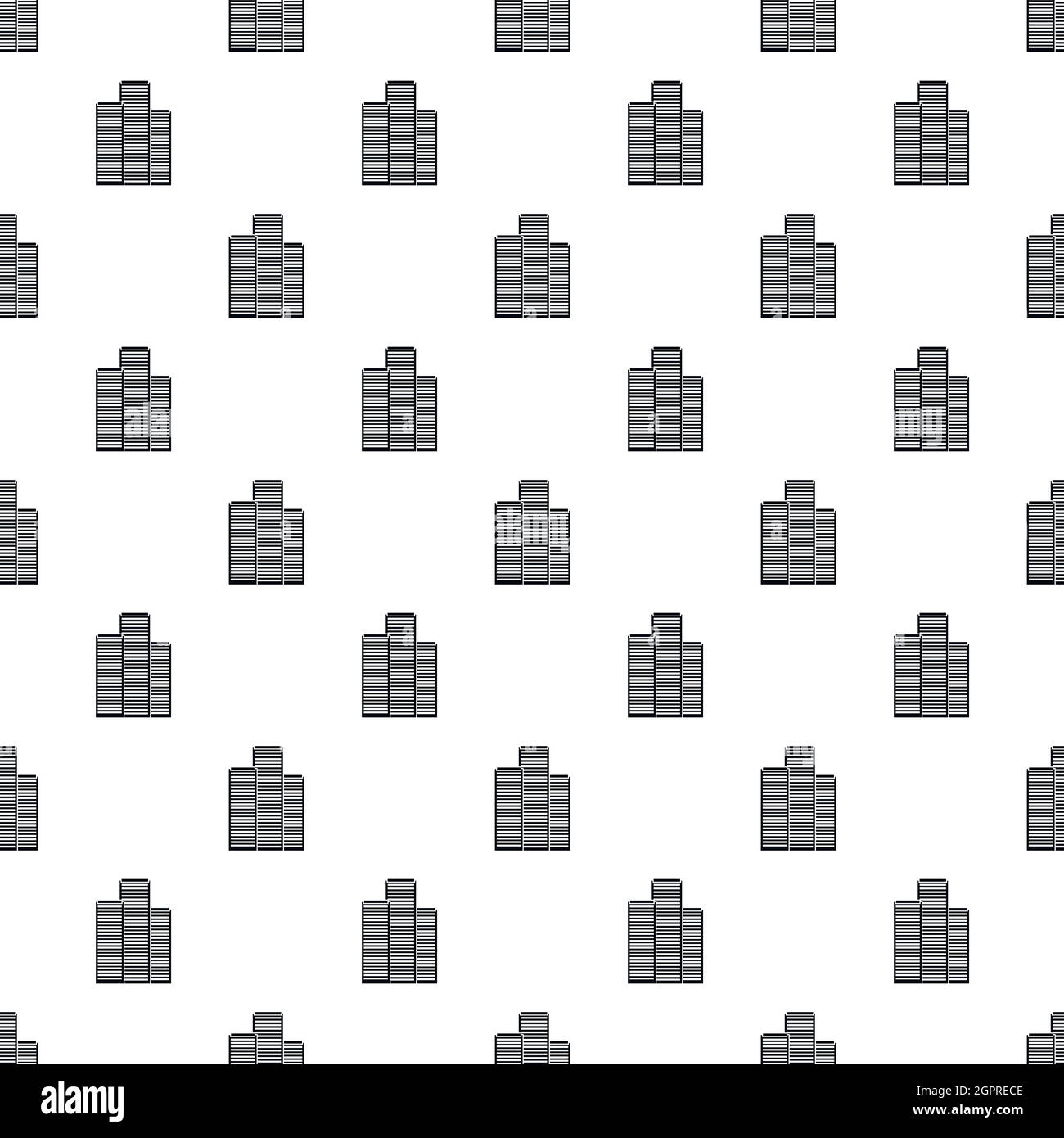 Skyscrapers pattern, simple style Stock Vector Image & Art - Alamy