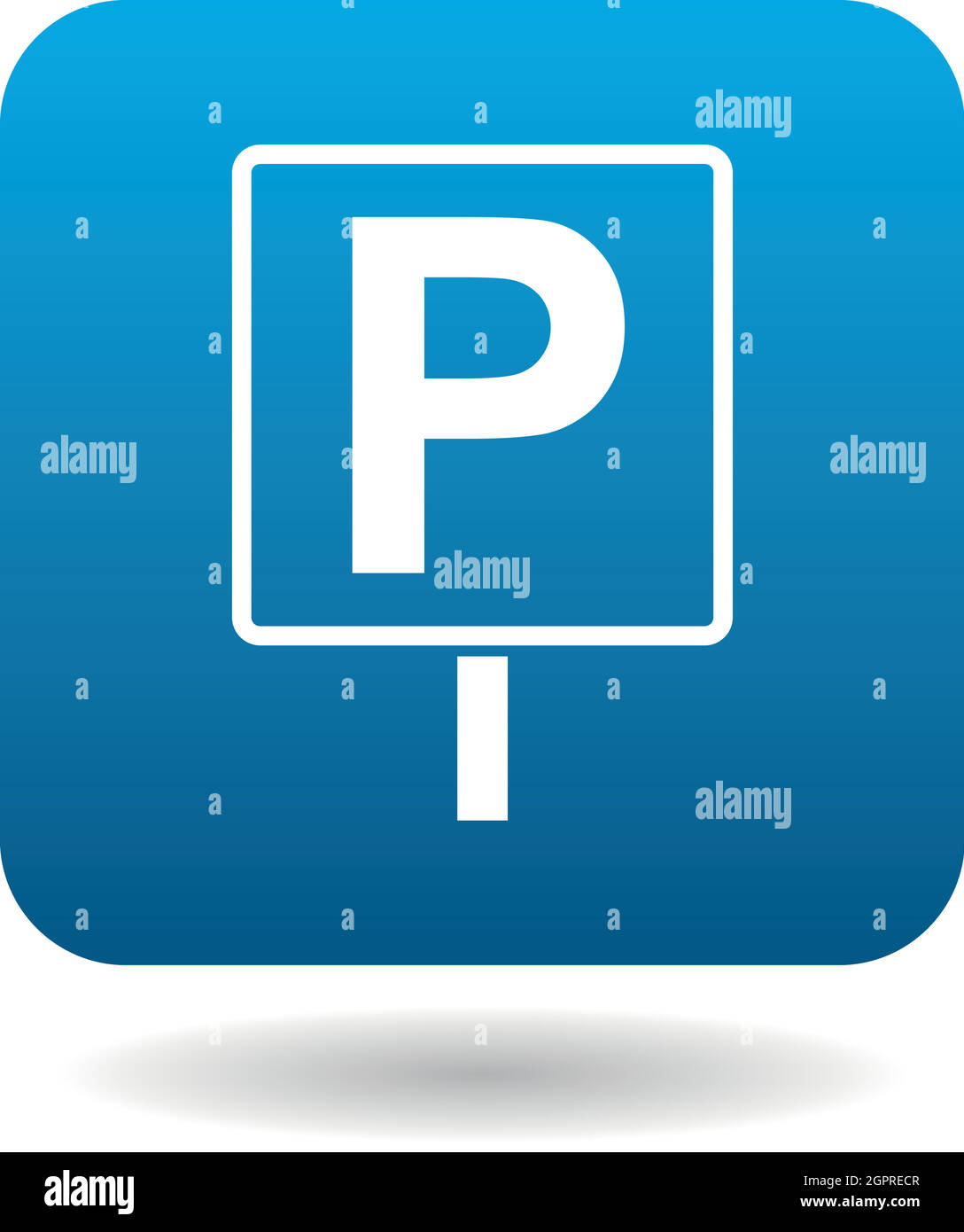 Parking sign icon, simple style Stock Vector Image & Art - Alamy