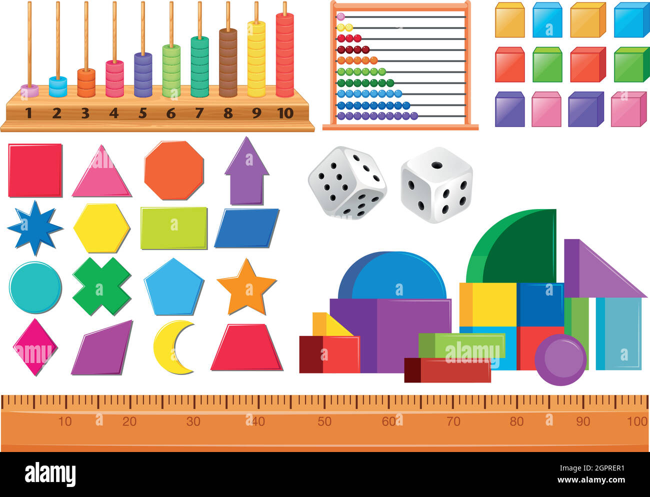 Set of math object Stock Vector Image & Art - Alamy