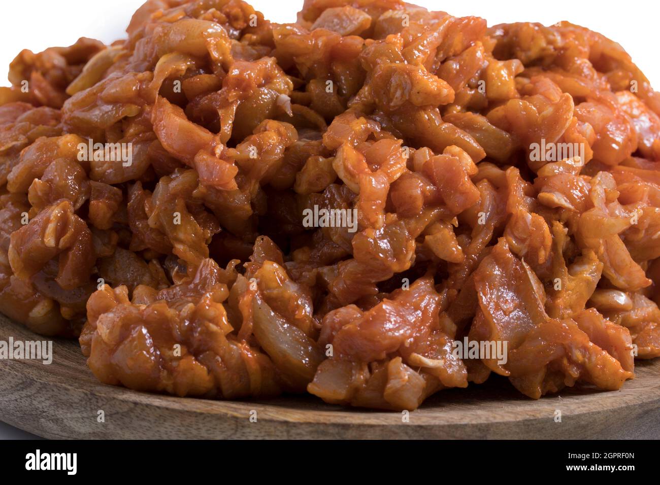 raw shoarma isolated on a white background Stock Photo - Alamy