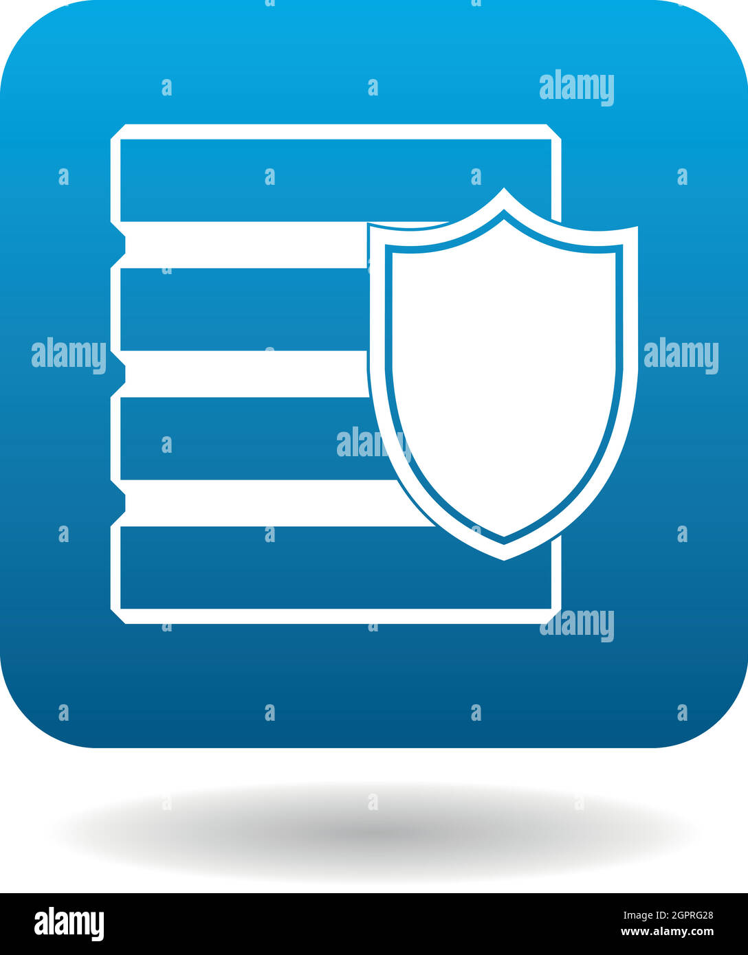 Web security blue icon hi-res stock photography and images - Alamy