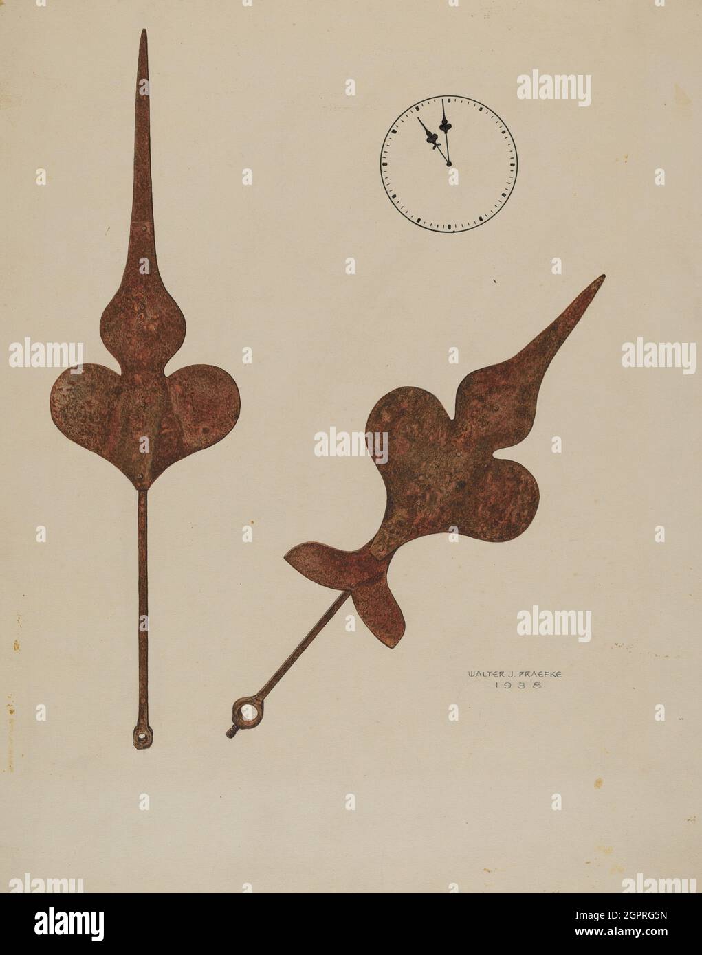 Church Clock Hands, 1938 Stock Photo - Alamy