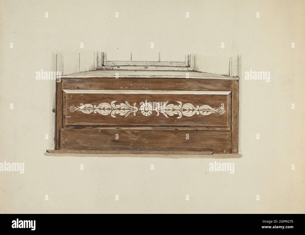 Decorative Panel Under Window, c. 1938 Stock Photo - Alamy