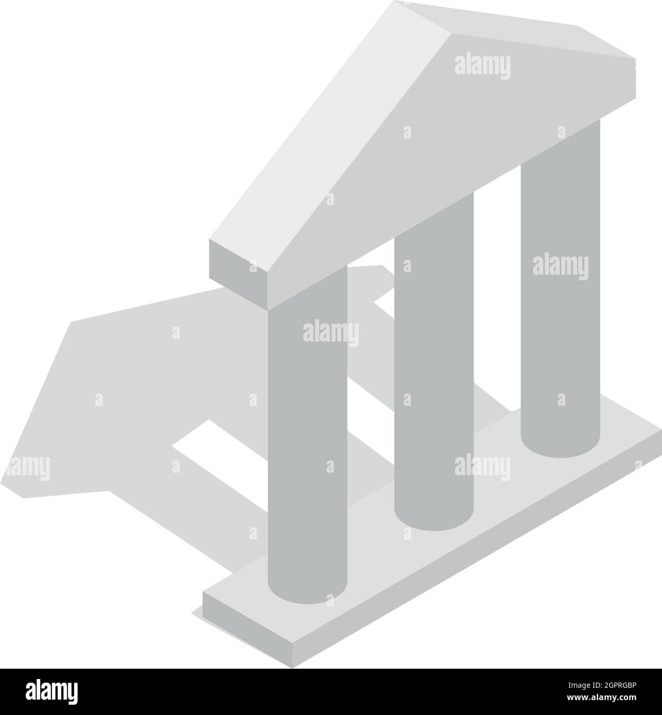 Portico pillars Cut Out Stock Images & Pictures - Alamy