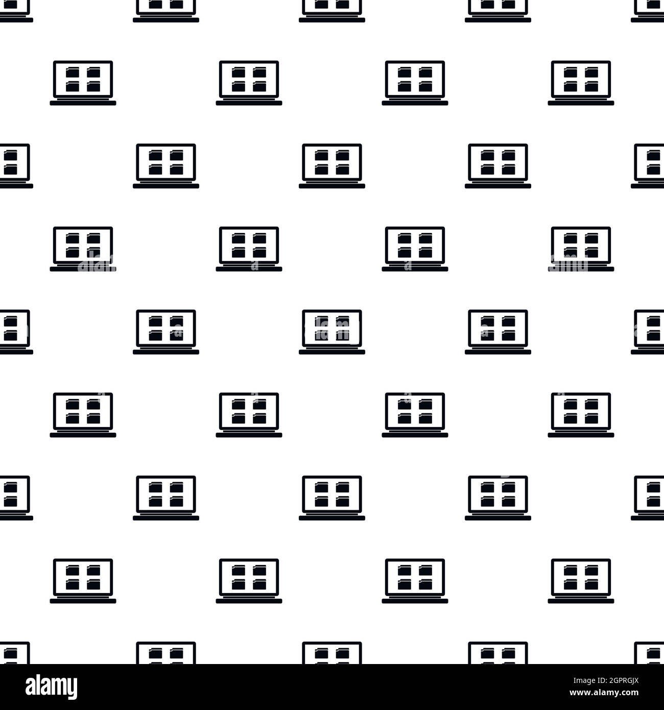 Folder on laptop pattern, simple style Stock Vector Image & Art - Alamy