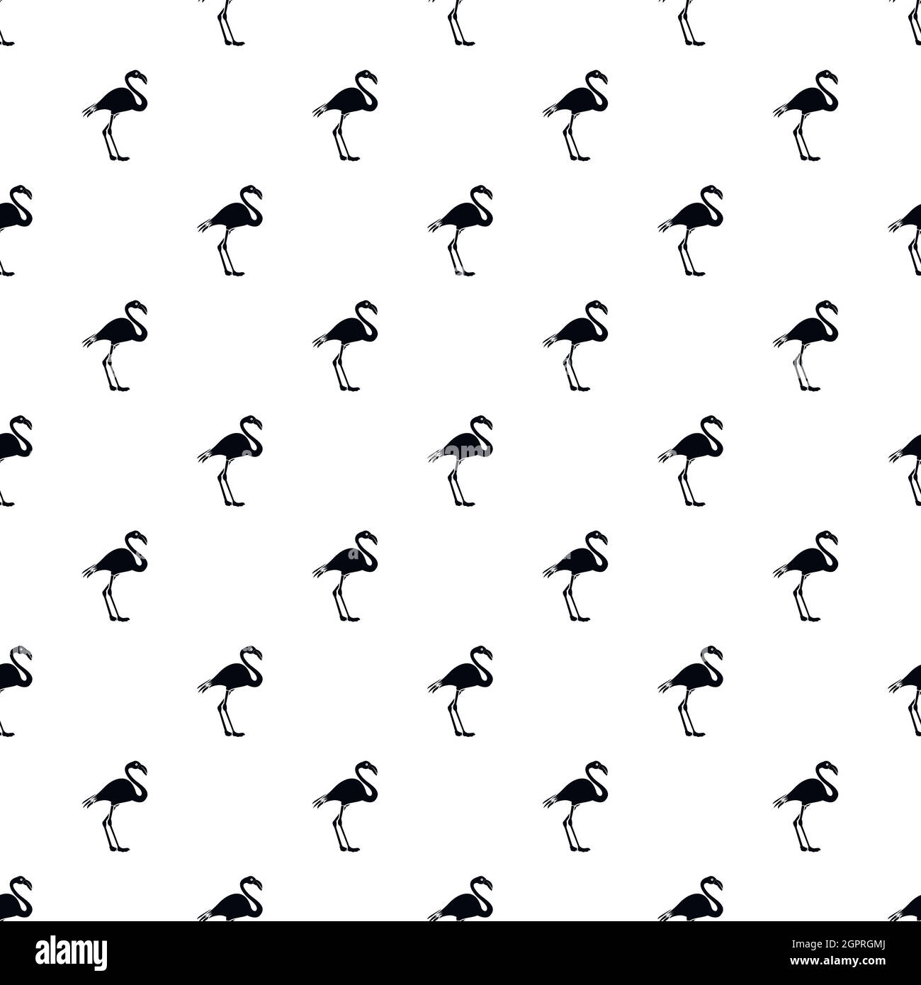 Seamless pattern flamingo tropical Stock Vector Images - Alamy