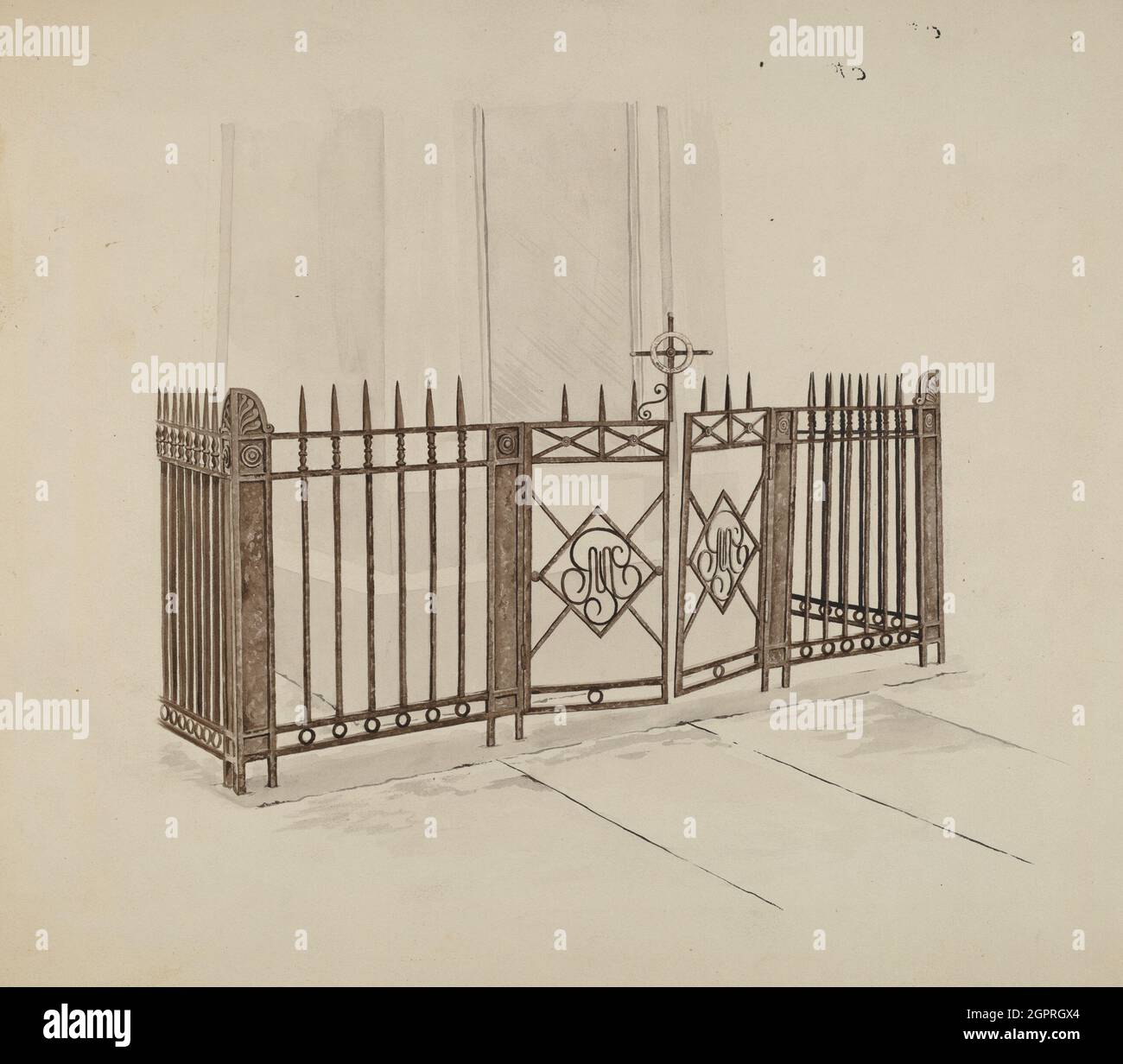 Metal gate 1930s hi-res stock photography and images - Alamy