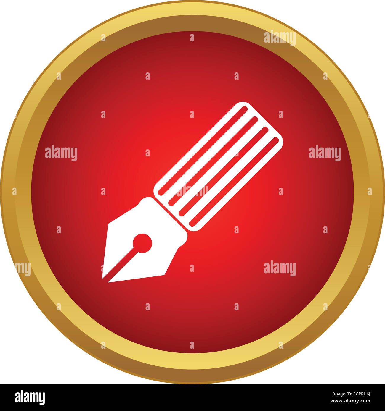 Art pen icon simple hi-res stock photography and images - Alamy