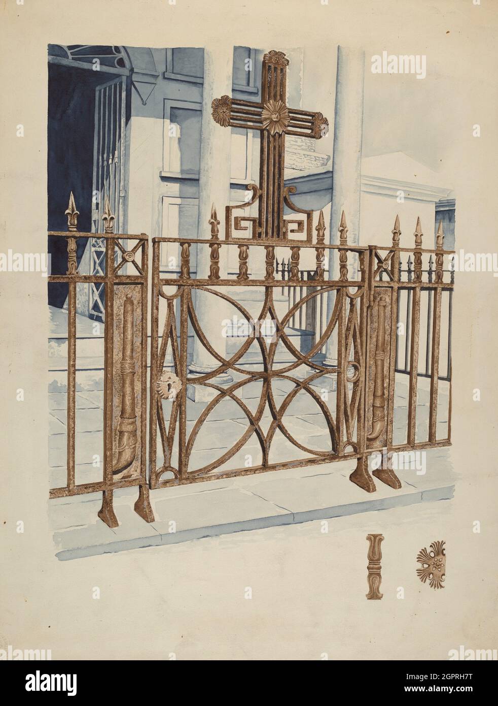 Metal gate 1930s hi-res stock photography and images - Alamy