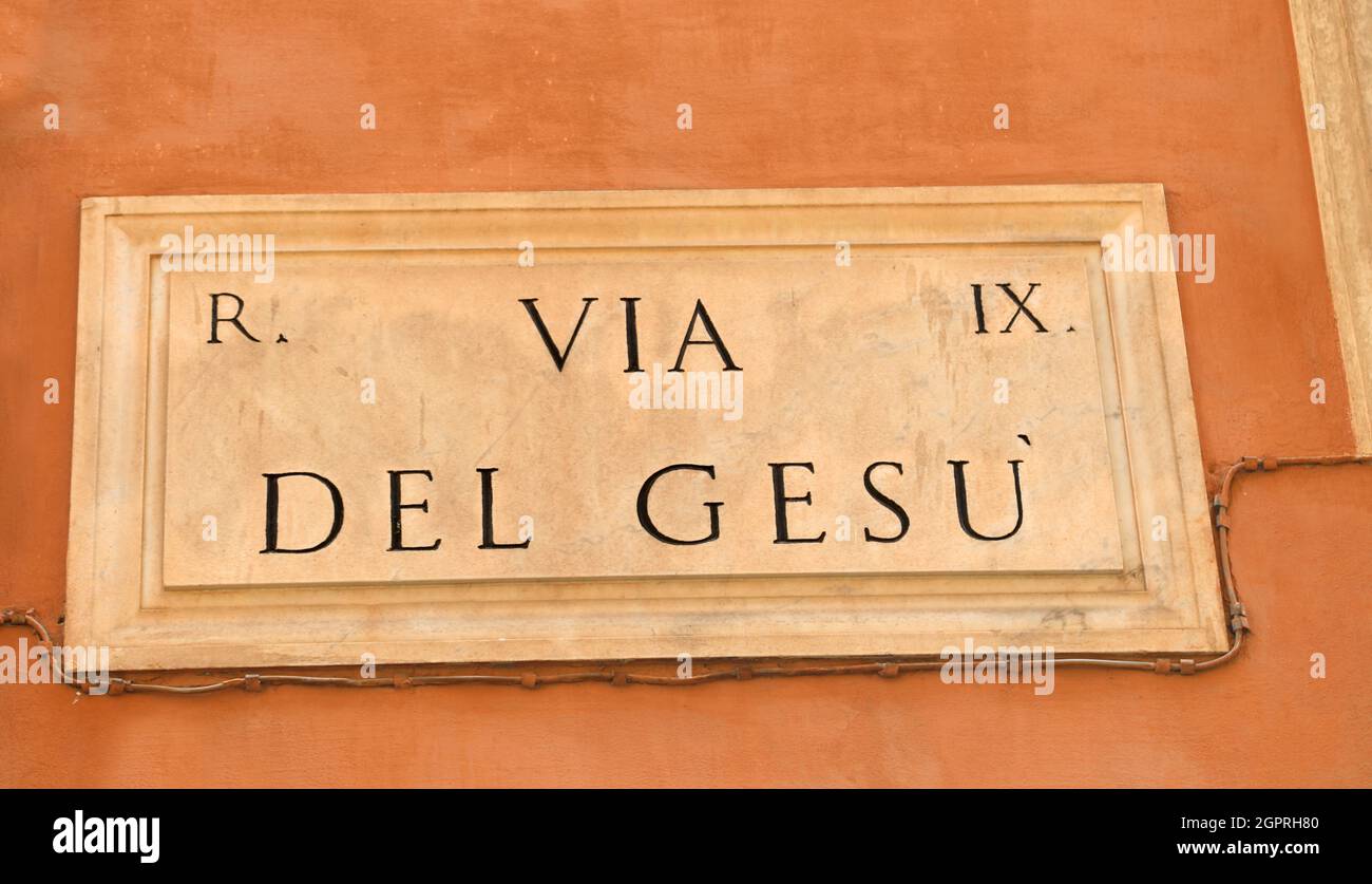 Via gesù street hi-res stock photography and images - Alamy