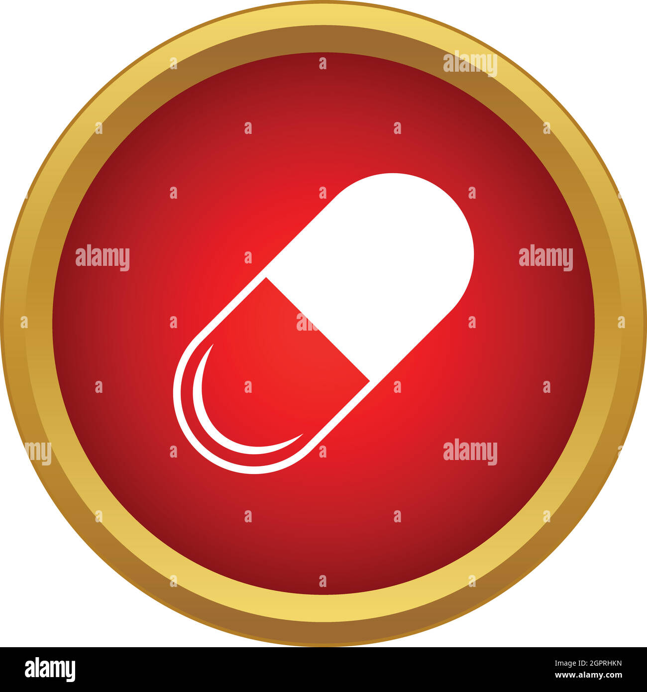 Red white capsule in Stock Vector Images - Alamy