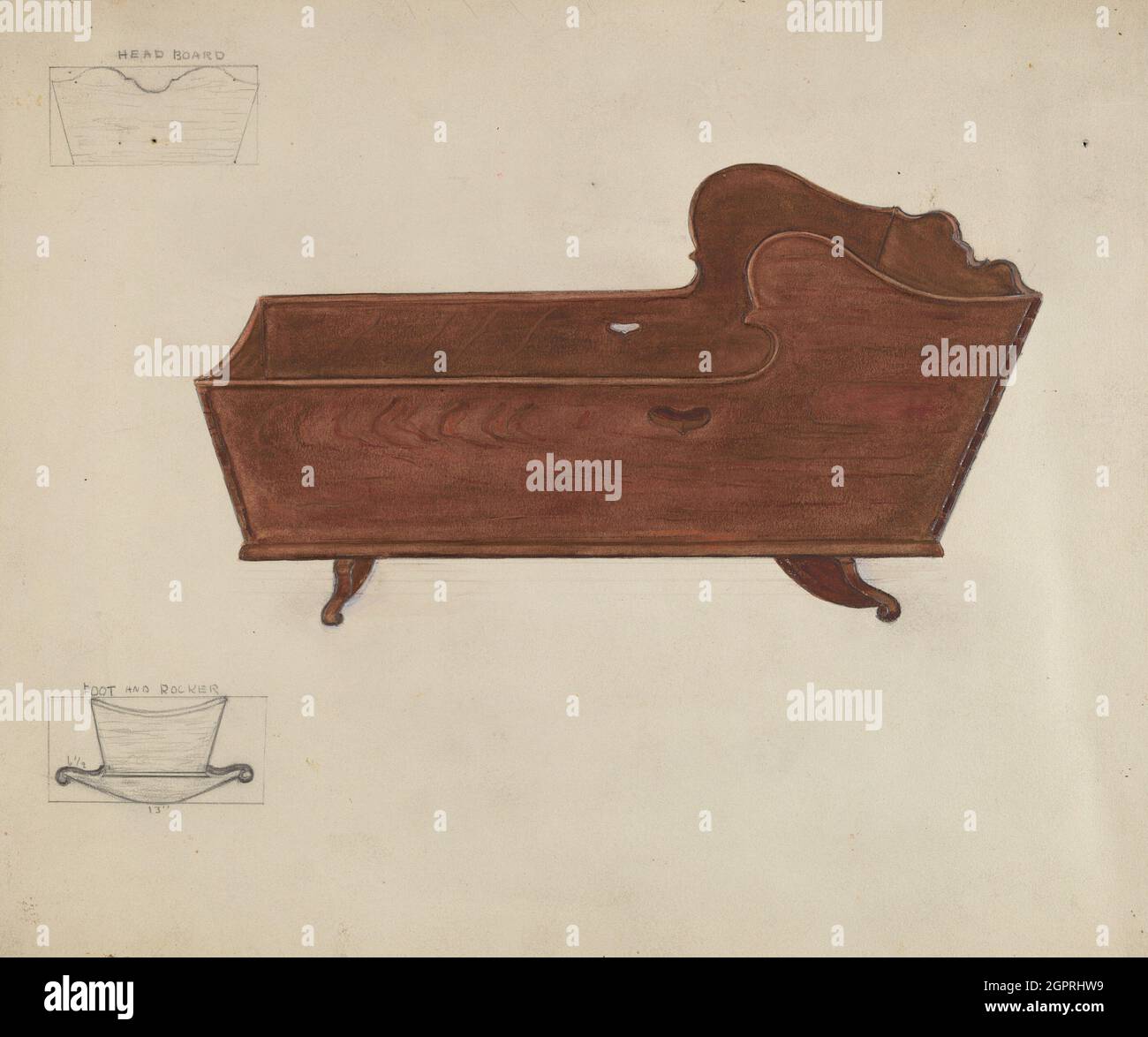 Baby cradle 1930s hi-res stock photography and images - Alamy