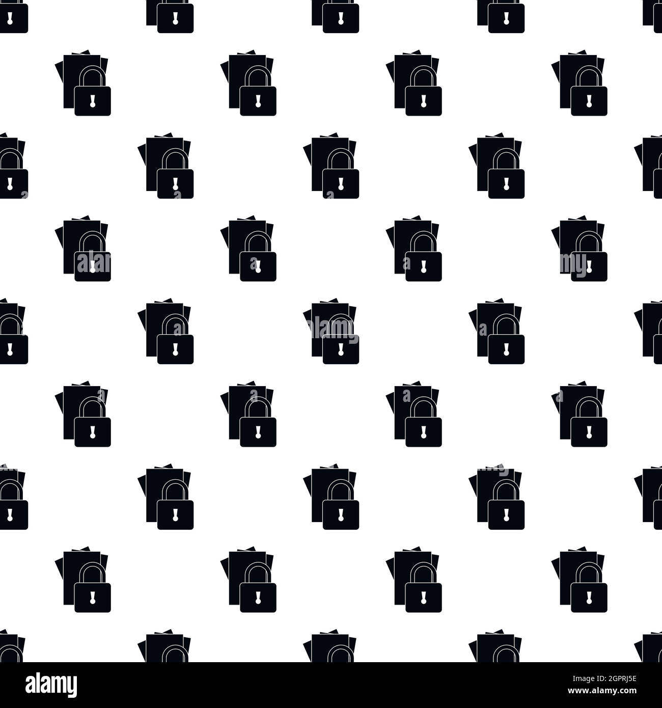 Document protection pattern, simple style Stock Vector Image & Art - Alamy