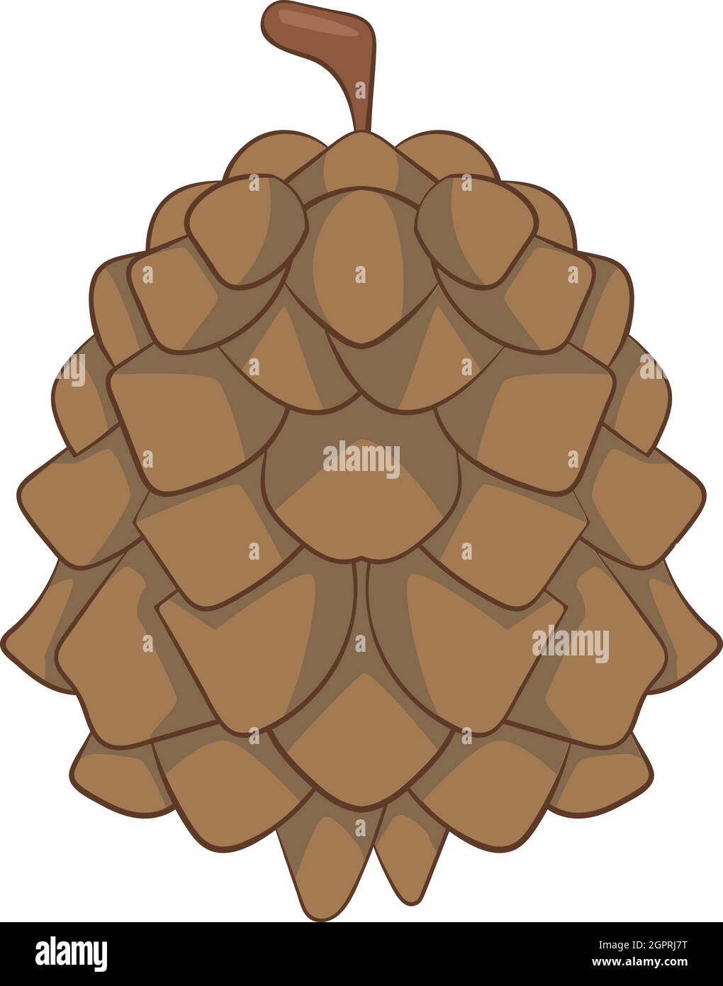 Pine cone icon, cartoon style Stock Vector Image & Art - Alamy