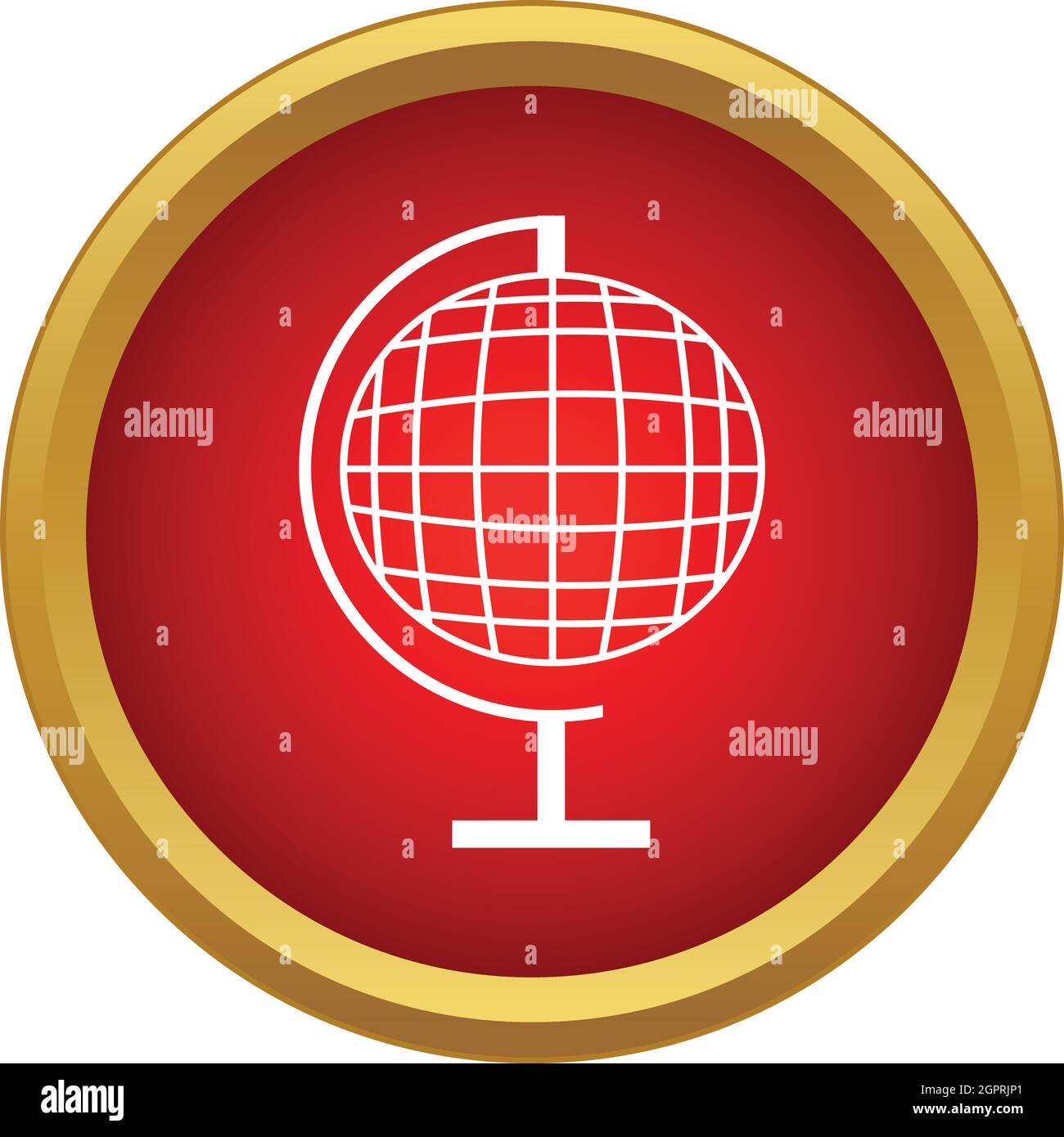 Simple earth globe icon Stock Vector Images - Alamy
