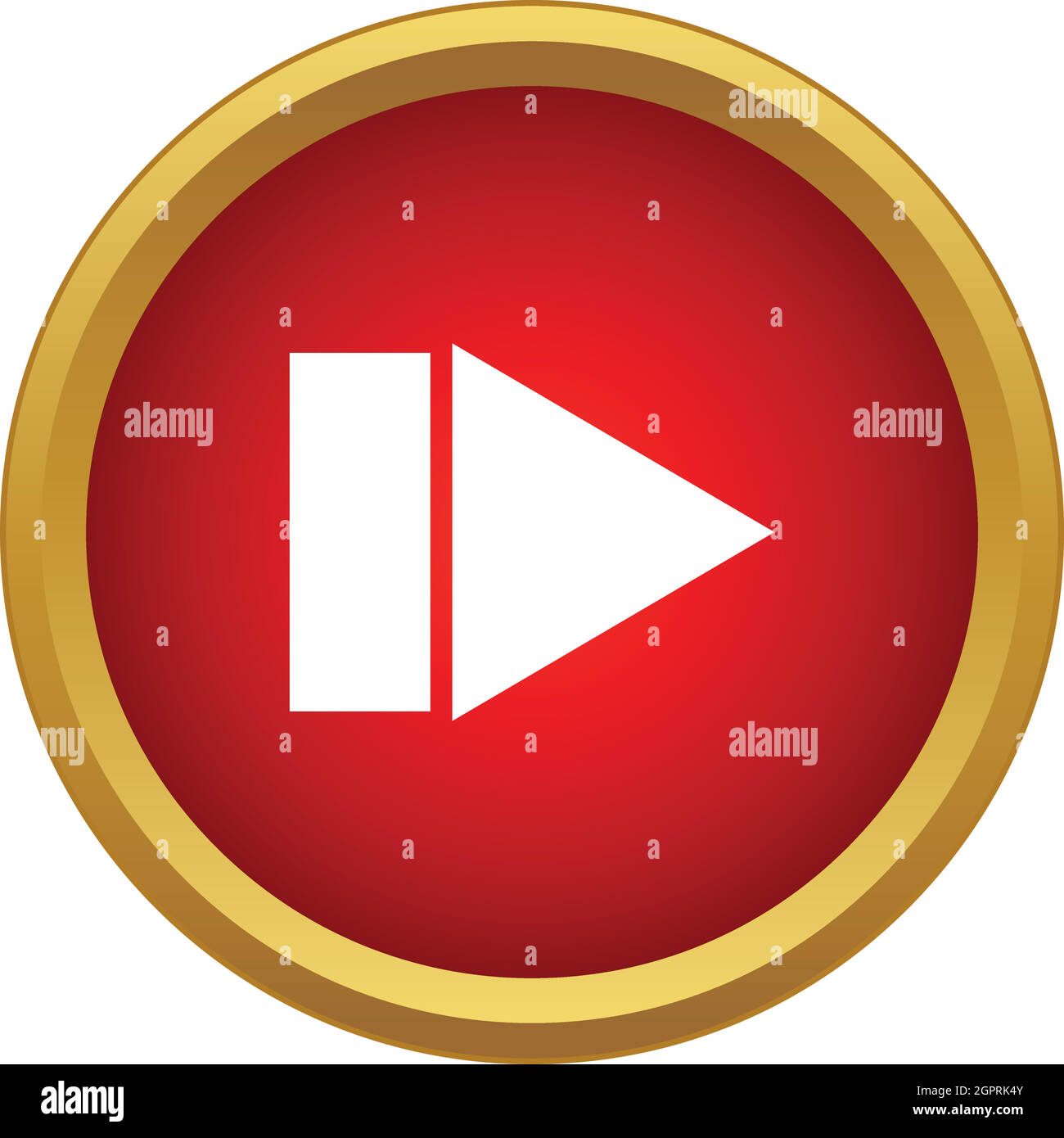 Play button icon, simple style Stock Vector Image & Art - Alamy