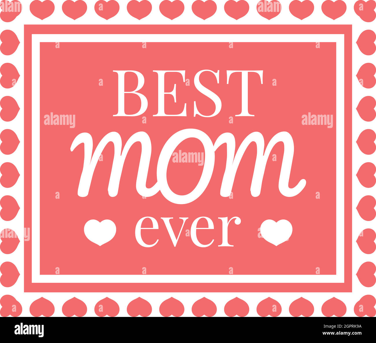 Illustration text mom best Stock Vector Images - Alamy