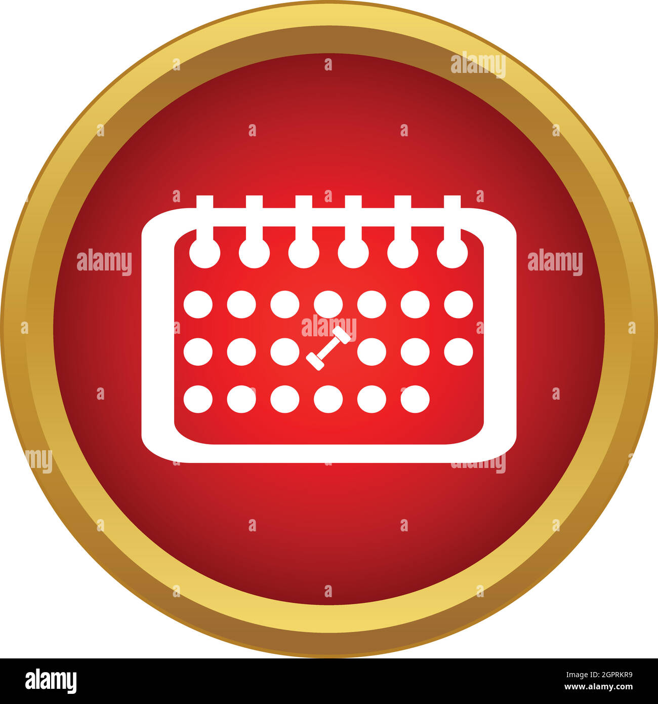 Gold calendar icon Stock Vector Images - Alamy