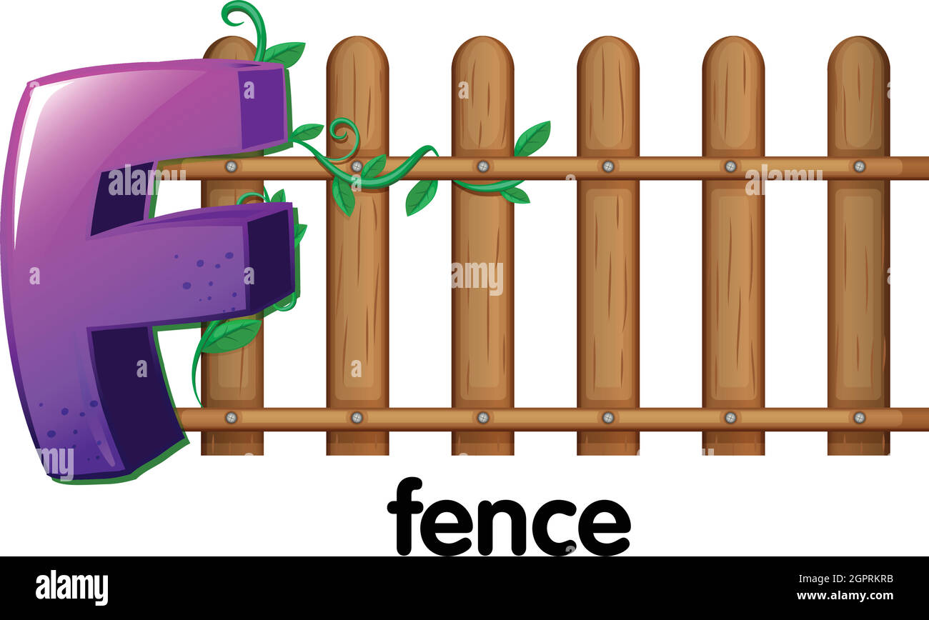A letter F for fence Stock Vector Image & Art - Alamy