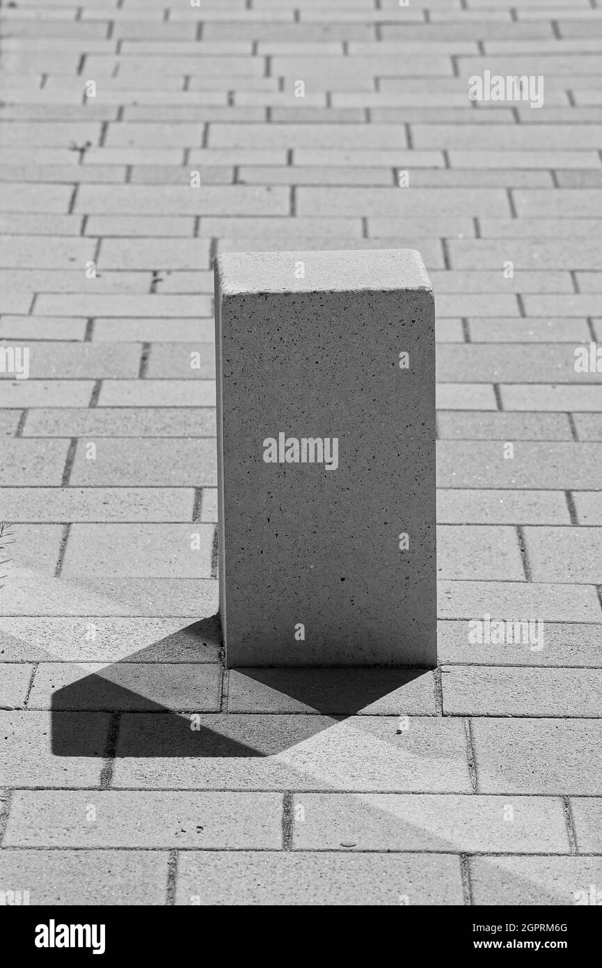 Block a footpath Black and White Stock Photos & Images - Alamy