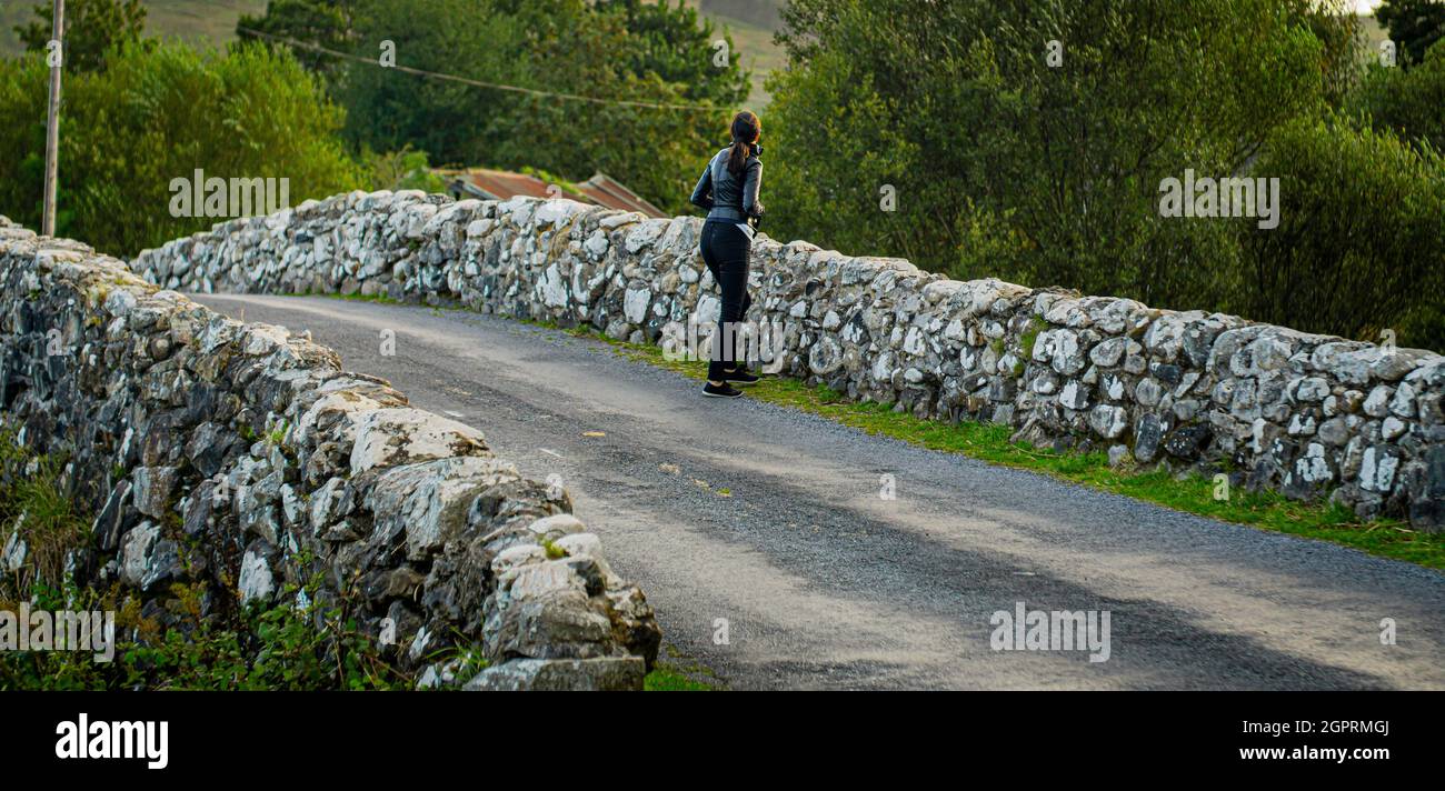 Cobblestone Bridge In Ireland Stock Photo - Alamy