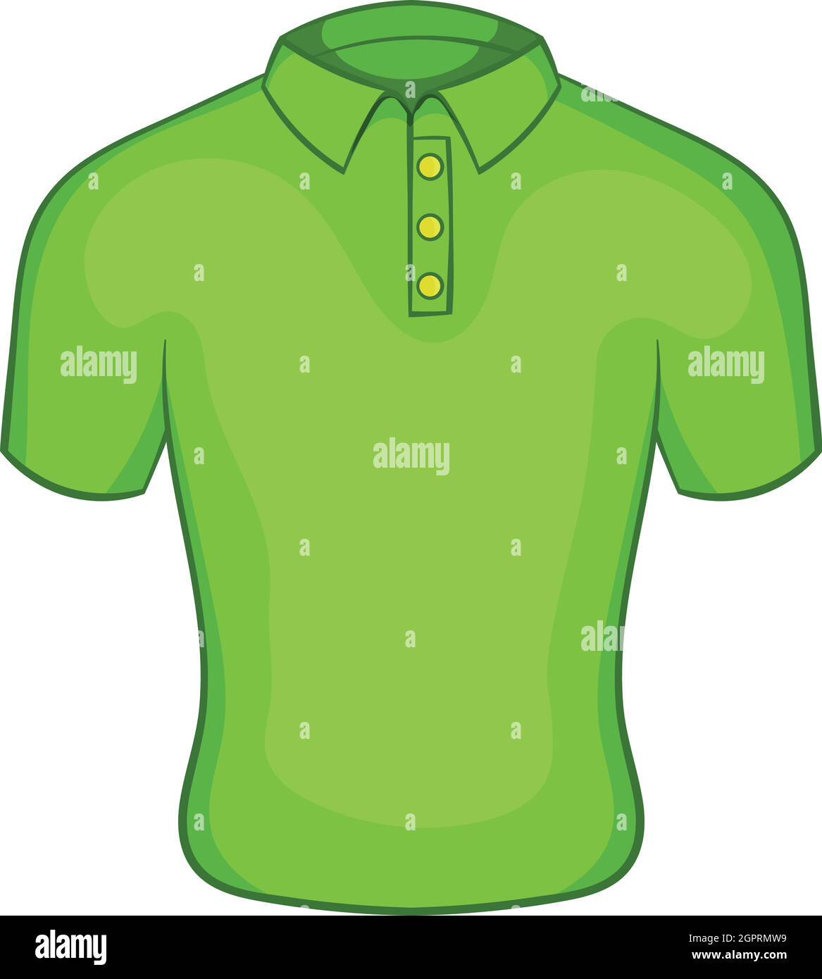 Mens green polo icon, cartoon style Stock Vector Image & Art - Alamy