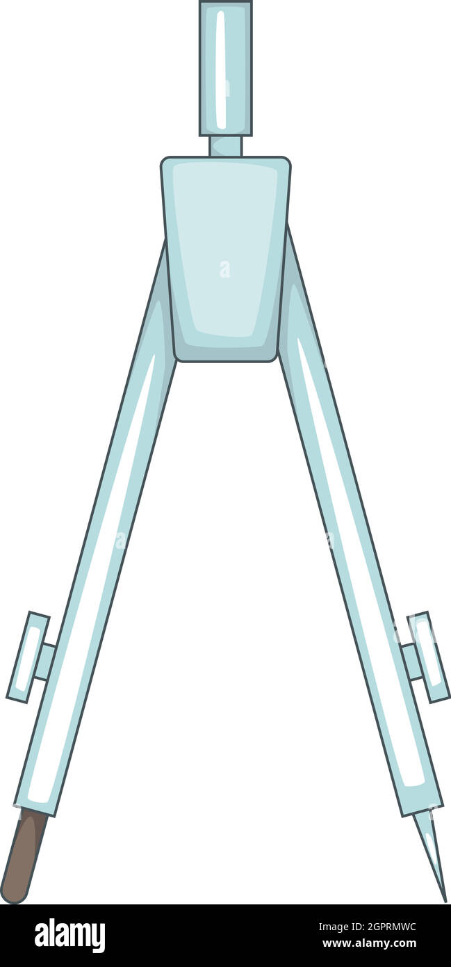 Stationery compass illustration vector Stock Vector Images - Alamy