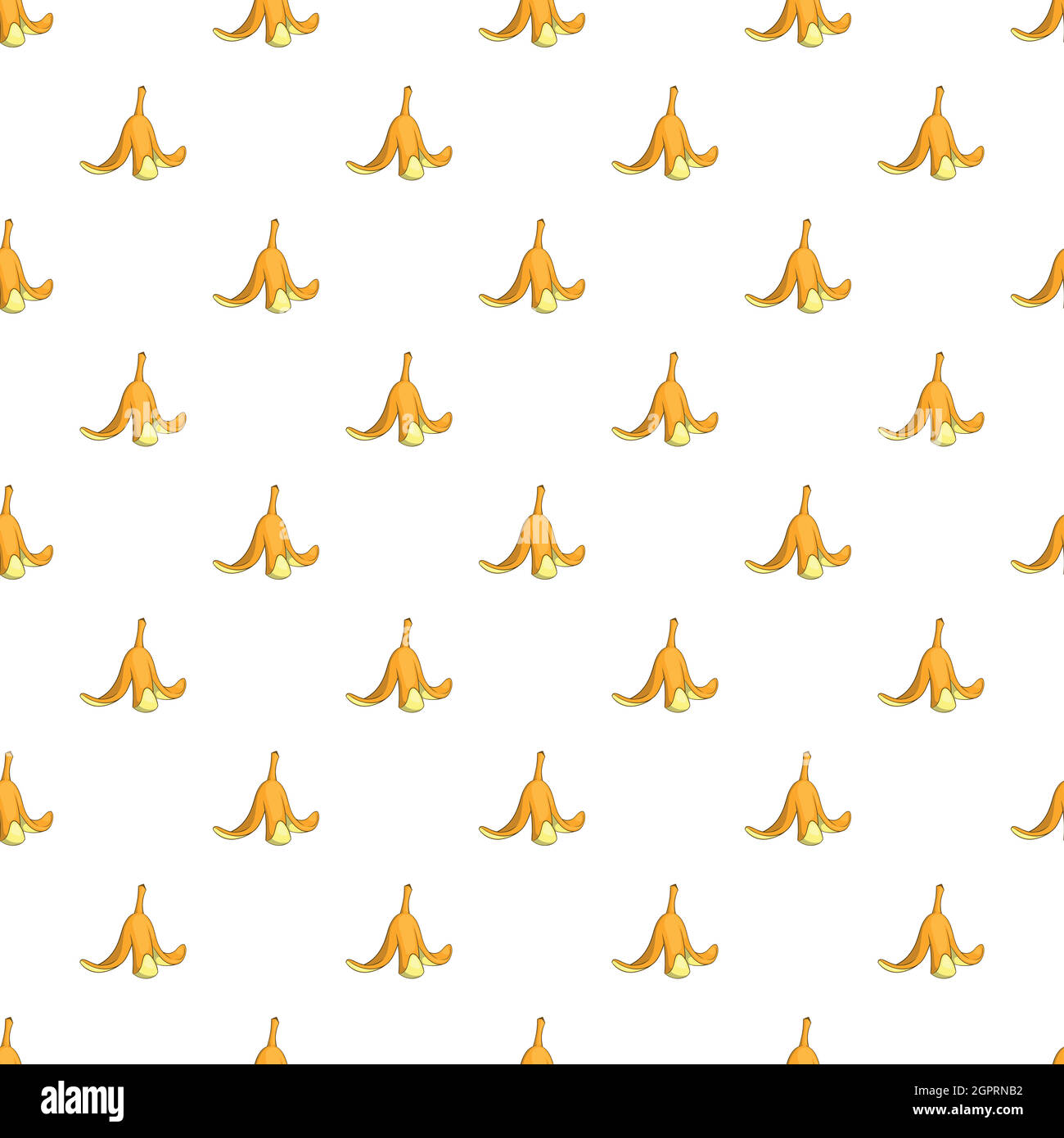 Banana peel pattern, cartoon style Stock Vector Image & Art - Alamy