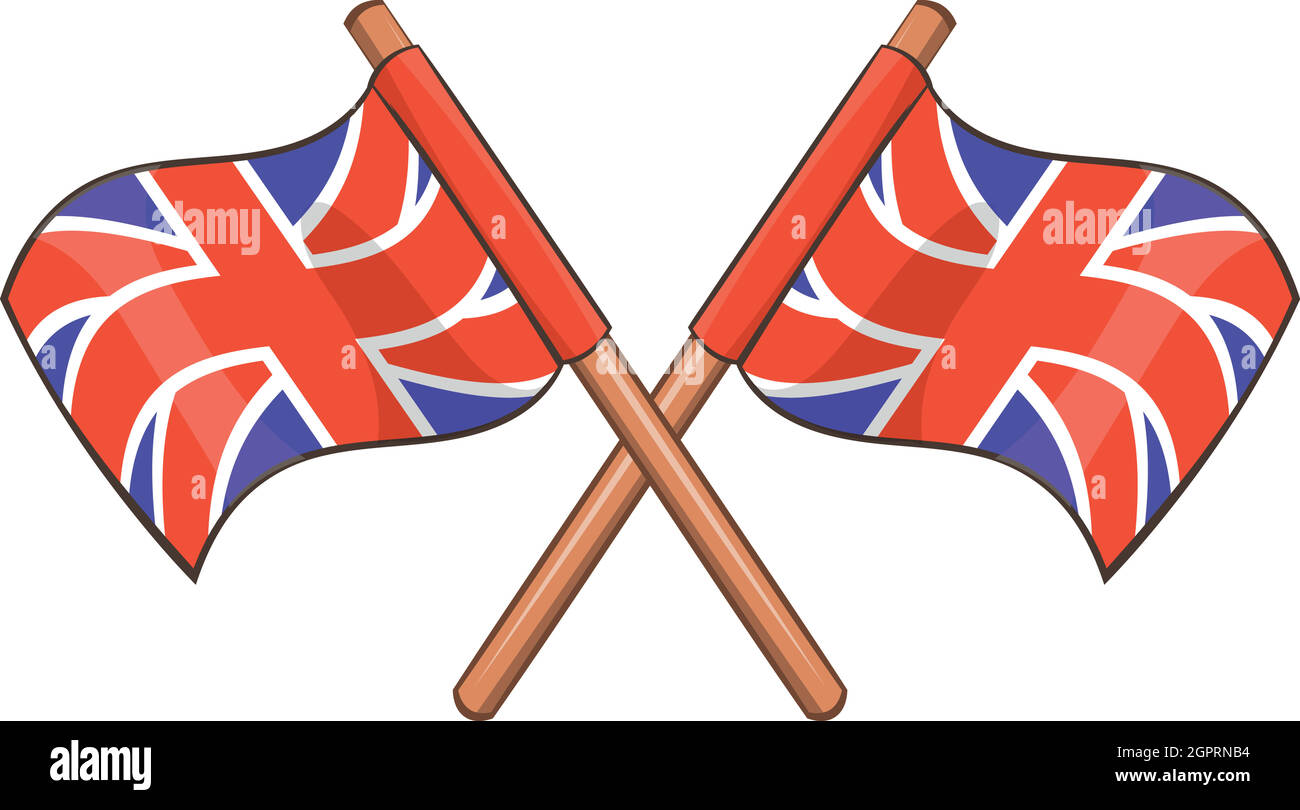 Great Britain flag icon, cartoon style Stock Vector Image & Art - Alamy