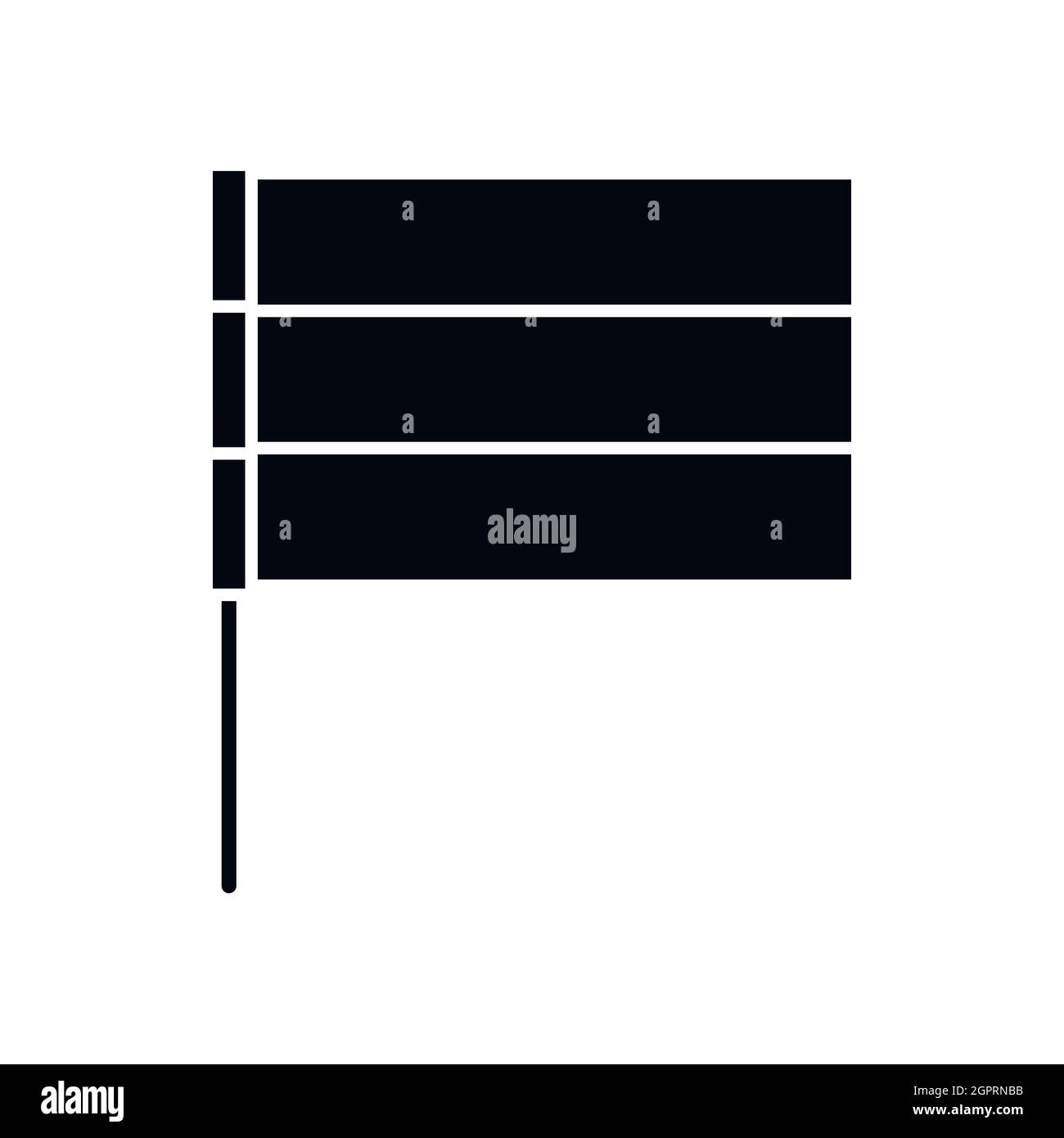 Horizontal flag pole Stock Vector Images - Alamy