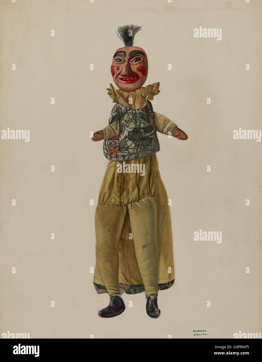 Punch Clown Puppet, c. 1937 Stock Photo - Alamy