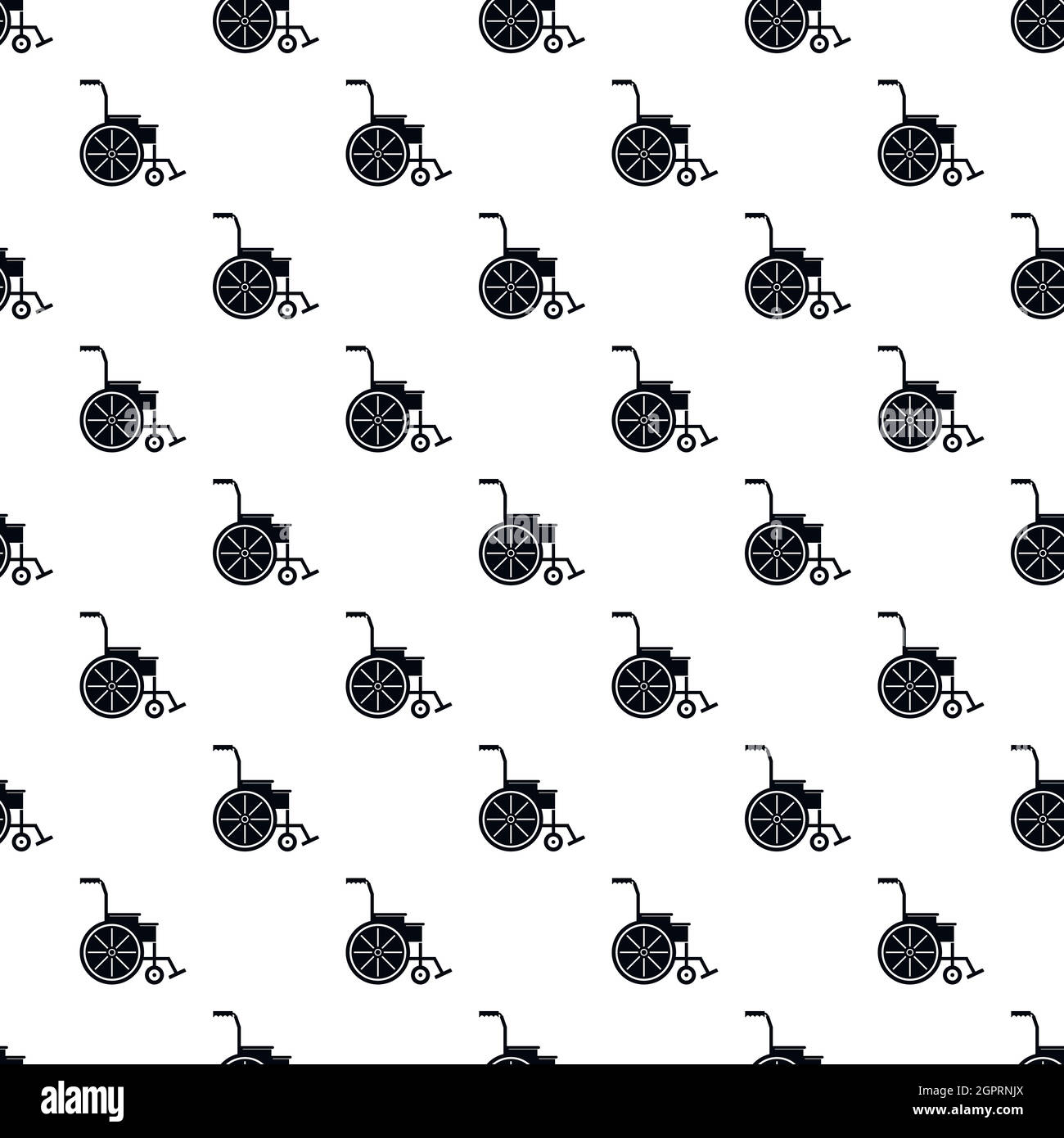 Wheelchair pattern, simple style Stock Vector Image & Art - Alamy