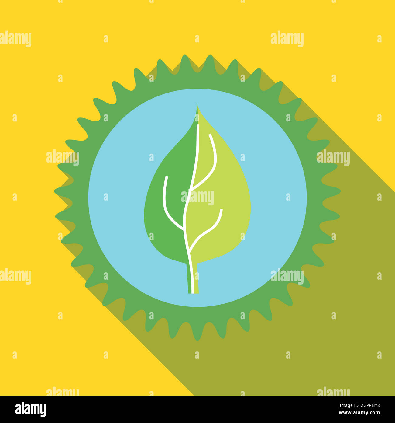 Spring green leaf in Stock Vector Images - Alamy