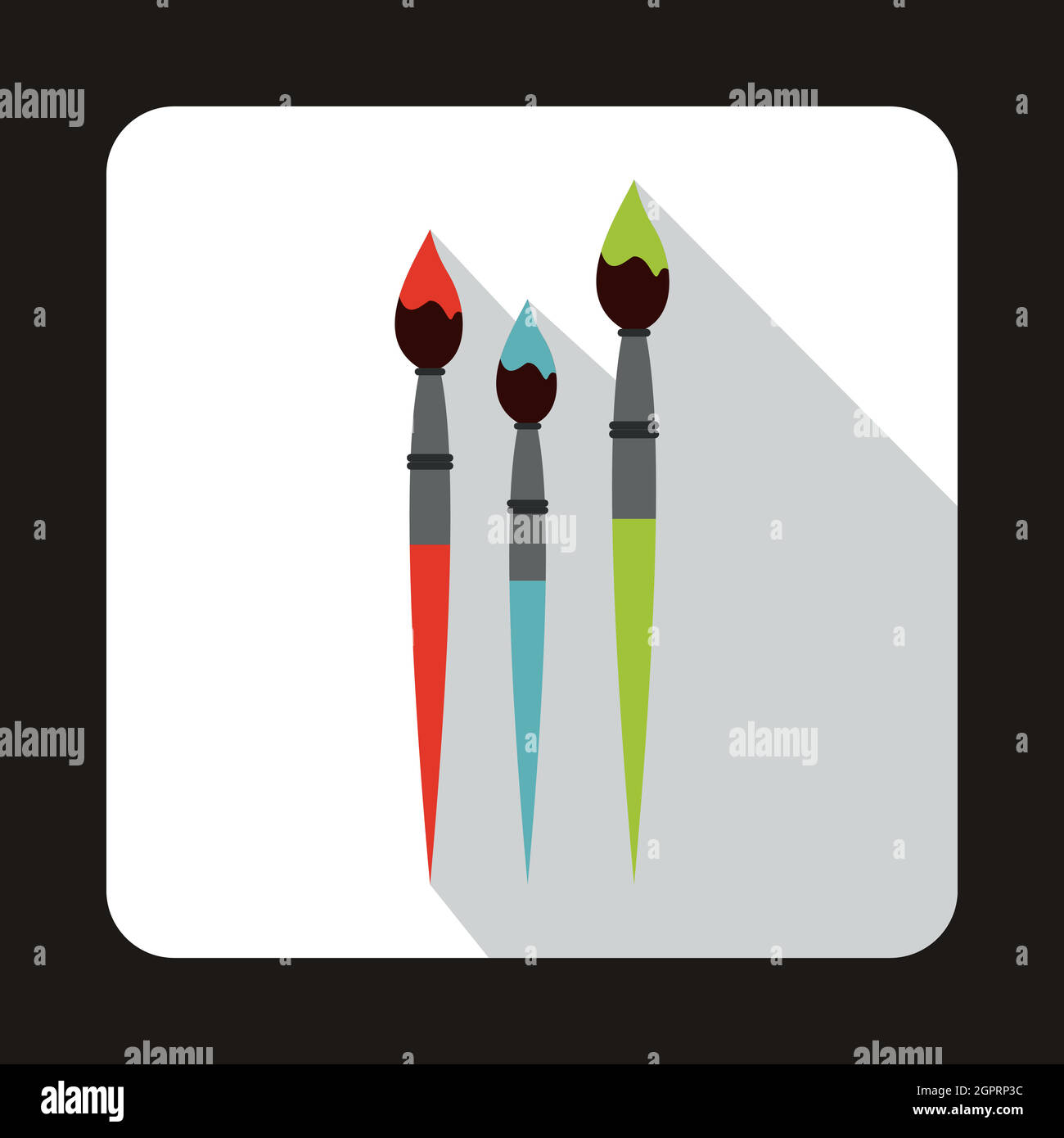 Brushes for art Stock Vector Images - Alamy